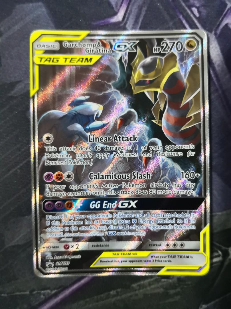 Pokemon Garchomp & Giratina Tag Team Alternate Art Full Art Cosmic ...