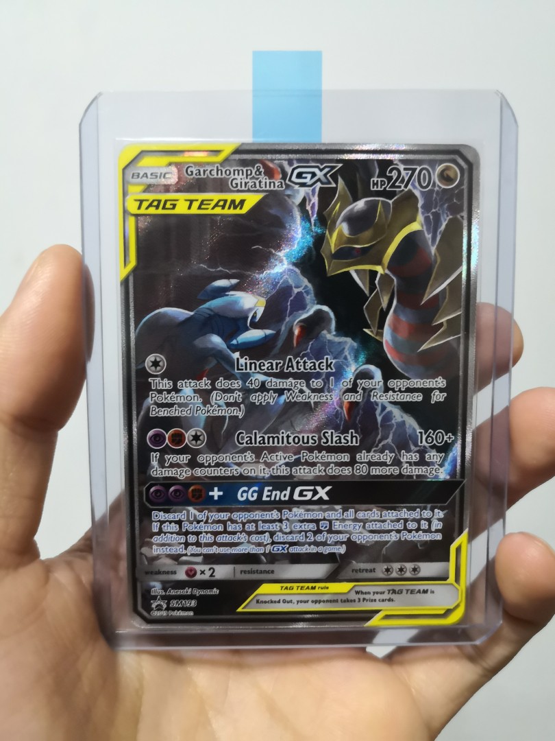 Pokemon Garchomp & Giratina Tag Team Alternate Art Full Art Cosmic ...
