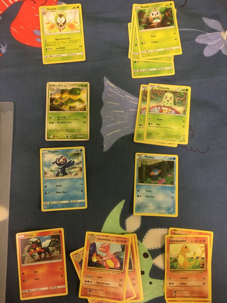 Pokemon Starters Dartrix Rowlet Popplio Grotle Chikorita Mudkip ...