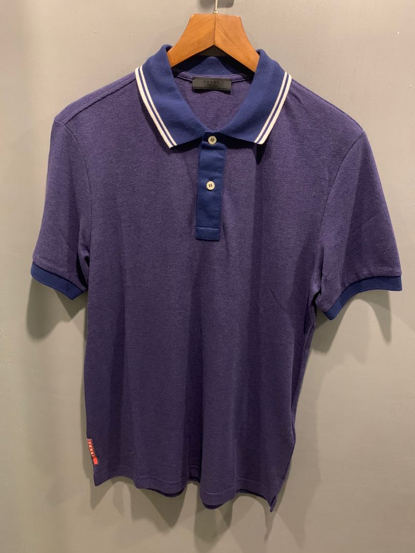 Prada polo shirt, Men's Fashion, Tops & Sets, Tshirts & Polo Shirts on Carousell