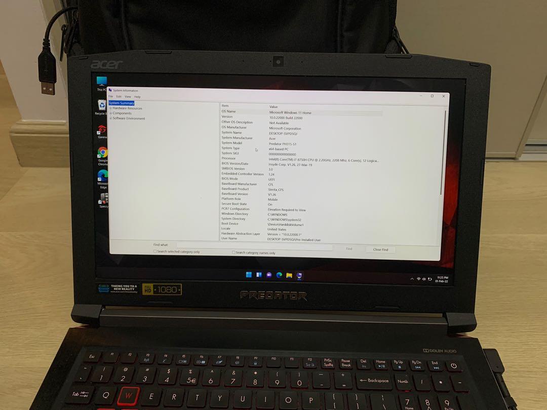 Predator i7 8750H / 24gb / 1tb / nvidia gyx1060, Computers & Tech ...