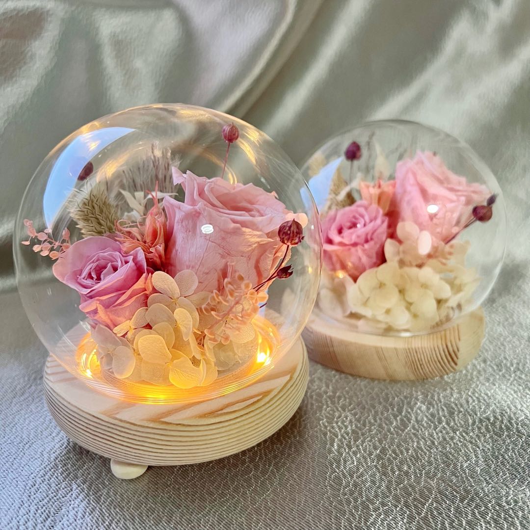 Preserved Flower Rose Dome, Hobbies & Toys, Stationery & Craft, Flowers ...