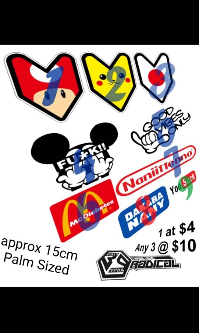 Radical Fun Sticker & Decals, Hobbies & Toys, Stationery & Craft, Art ...