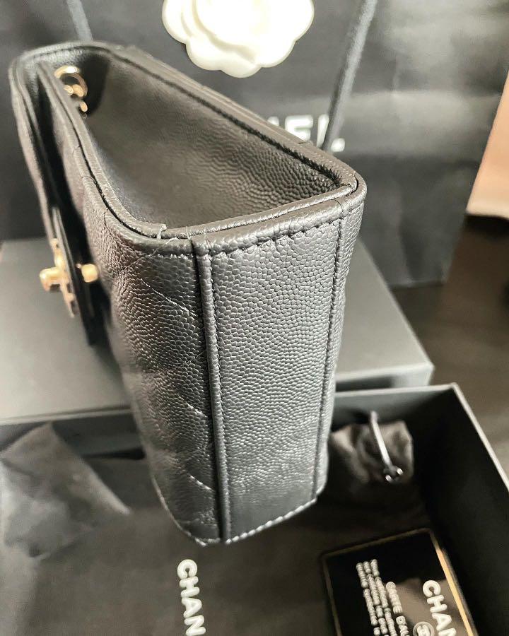 Rare! Chanel phone holder with chain, CC Vertical tech case flap ...