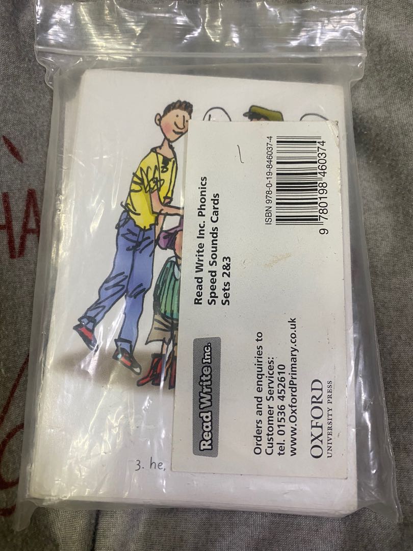 Read Write Inc Set 2&3 Speed Sound Cards, 興趣及遊戲, 書本 & 文具, 小朋友書 - Carousell