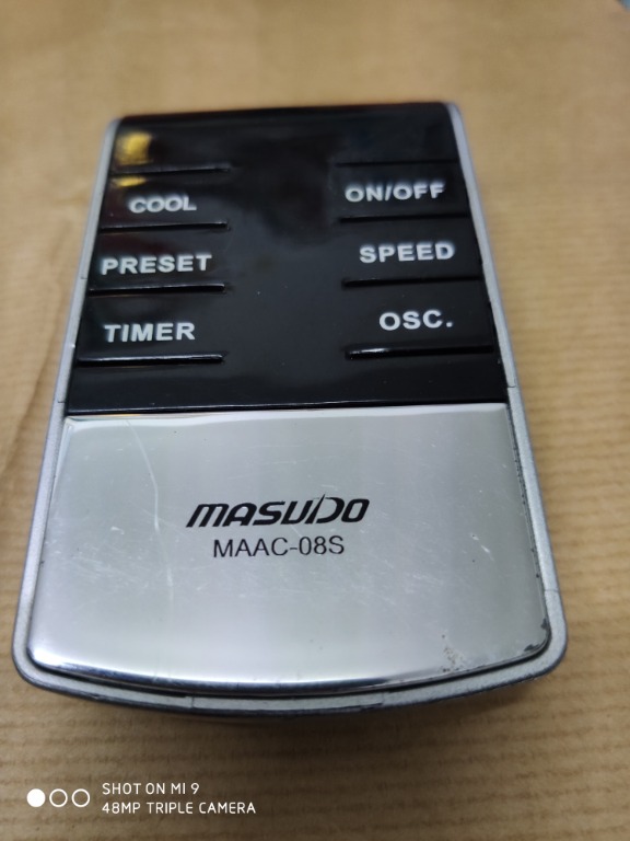 遙控器Remote Control MASUDO, 家庭電器, 冷氣機及暖風機 - Carousell