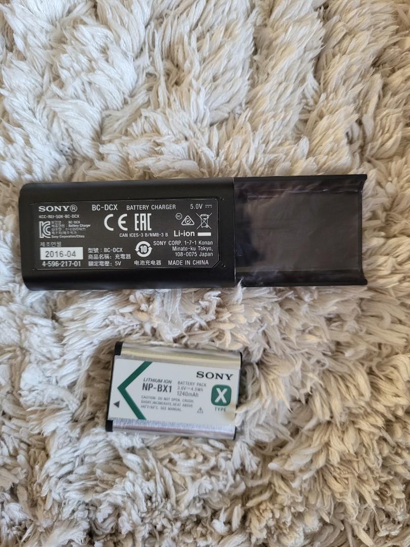 sony rx100 charger and battery, Photography, Cameras on Carousell