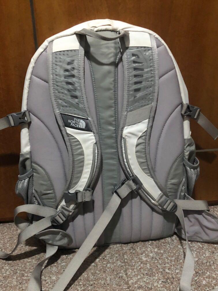 The North Face white backpack, Men's Fashion, Bags, Backpacks on Carousell
