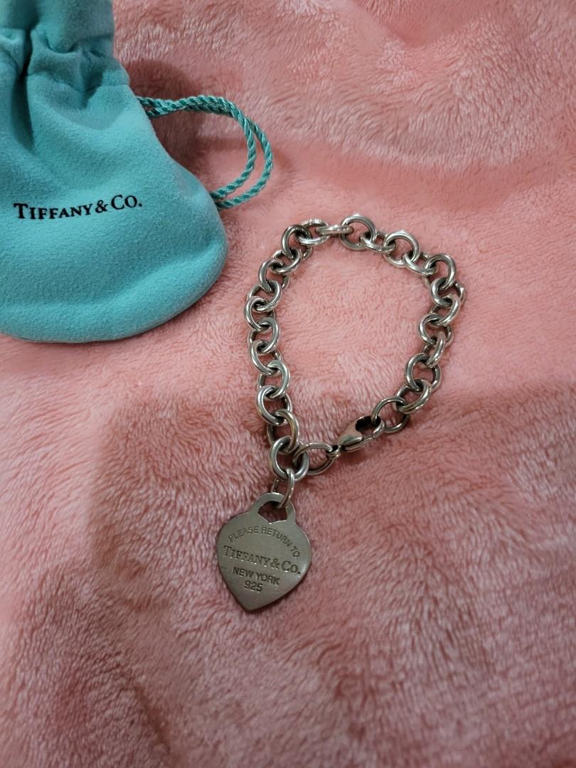 Tiffany big blue heart bracelet, Luxury, Accessories on Carousell