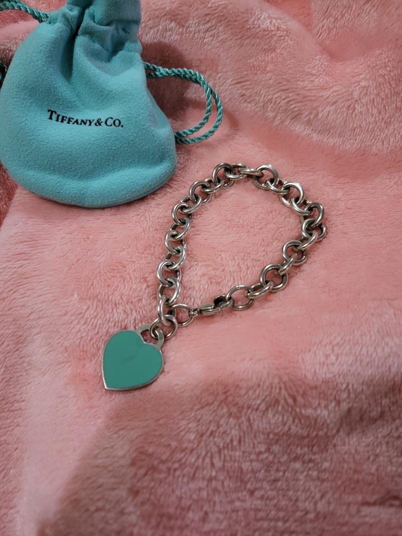Tiffany big blue heart bracelet, Luxury, Accessories on Carousell