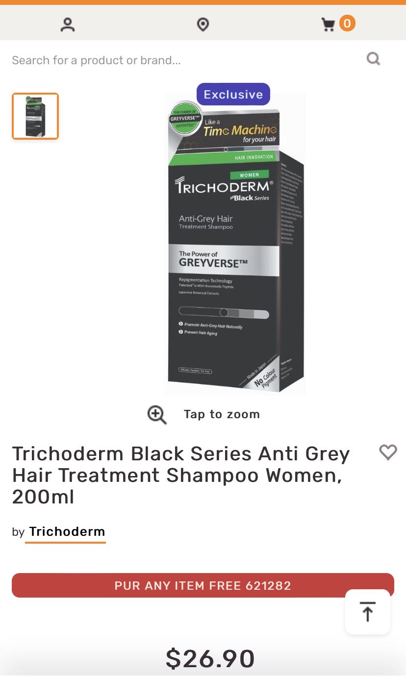 Trichoderm Women Black Series Anti Grey / Greyverse, Beauty & Personal ...