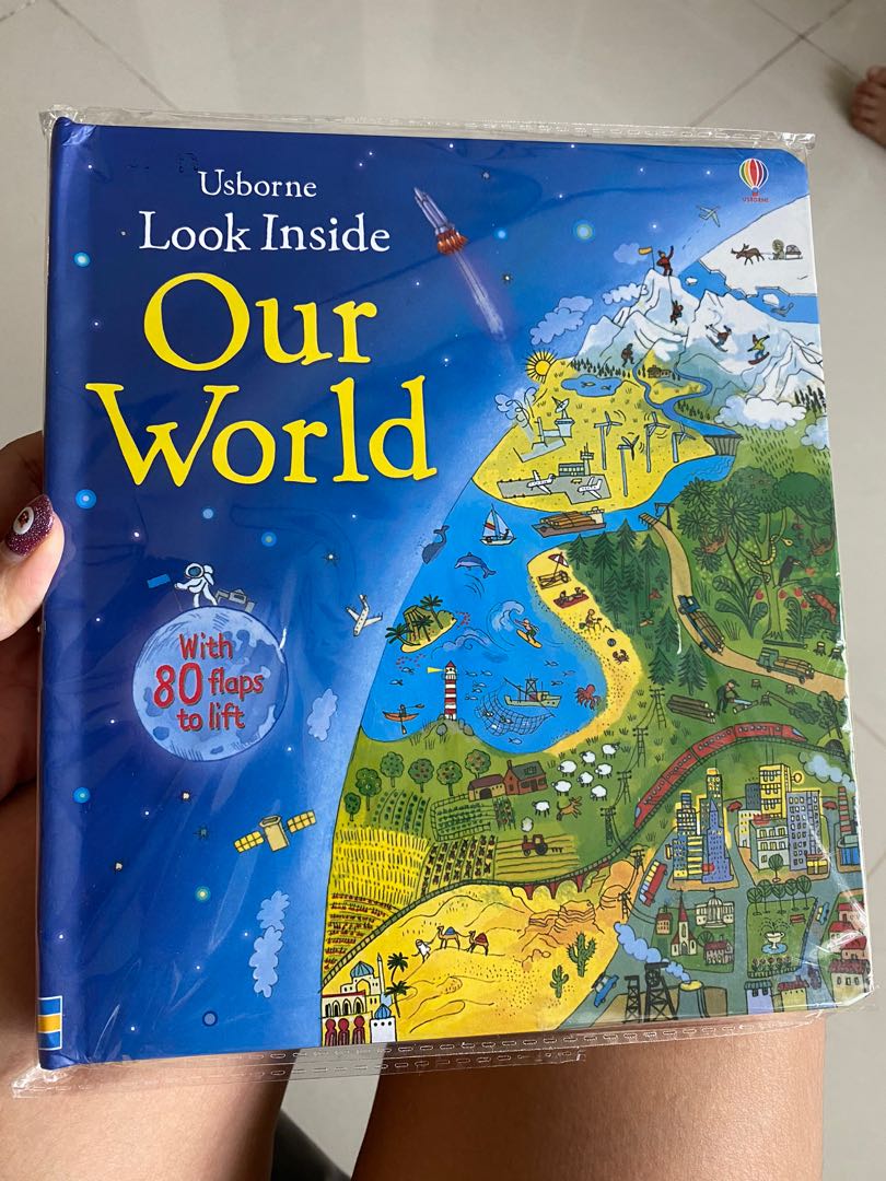 Usborne Look Inside Our World Book with flaps, Hobbies & Toys, Books ...