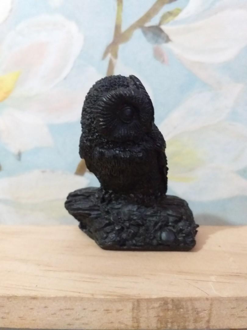 Vintage coal owl set England black owl display Figurine sculpture owls, Hobbies & Toys ...