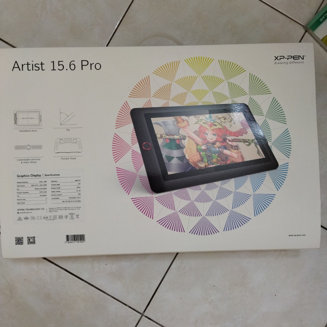 XP Pen Pro 15.6 inch Drawing Tablet like wacom, Computers & Tech ...