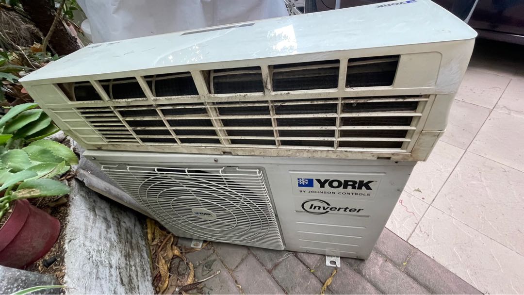 York Split Type 1.5 hp, TV & Home Appliances, Air Conditioning and ...
