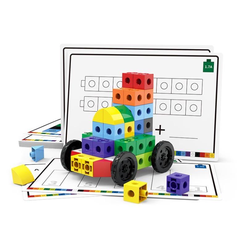120/240/360pcs Linking Cubes Math Activity Set Math Building Blocks ...