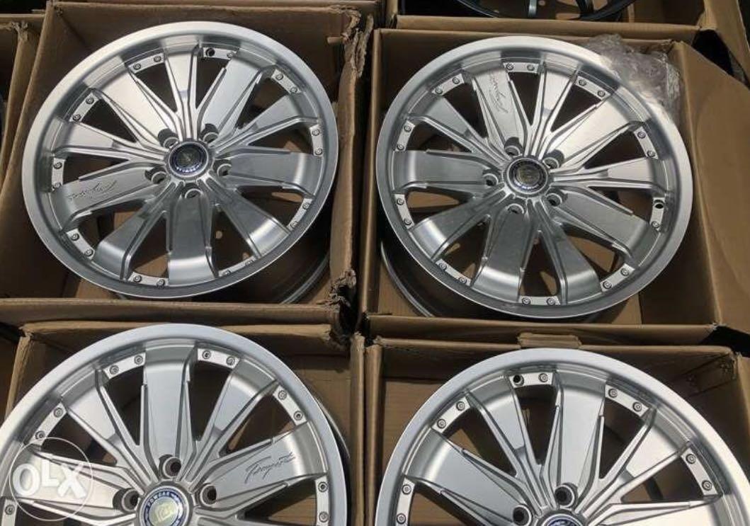 18” Powcan Mags used 5Holes pcd 114 sold as 4, Car Parts & Accessories ...