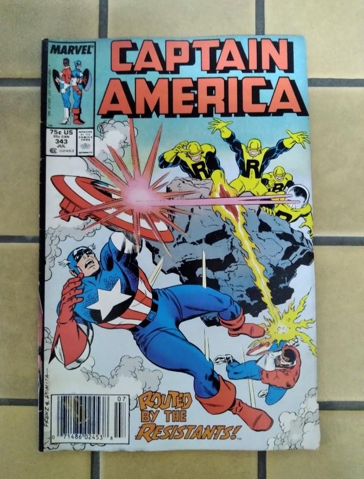 1st app Quill ( Supervillain ) Captain America #343 ( Ron Frenz/John ...