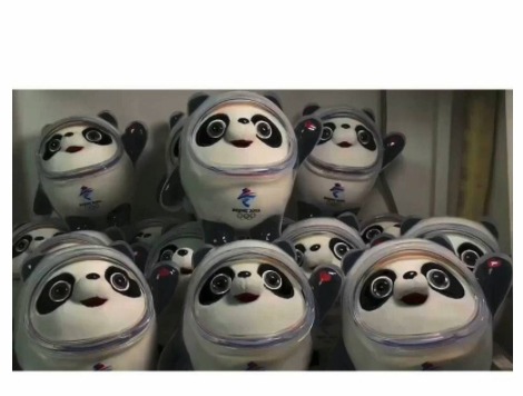 20cm Bing Dwen Dwen Plush Toy 2022 Beijing Winter Olympic Games Mascot ...