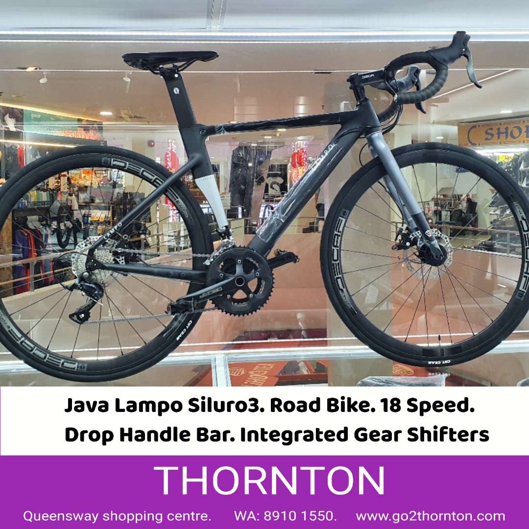 Java Lampo Siluro3. Road bicycle. Drop handle bar. 18 speed Shimano ...