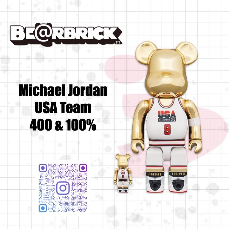 預訂 BE@RBRICK Michael Jordan 1992 TEAM USA 400％ & 100% bearbrick, 興趣及遊戲 ...