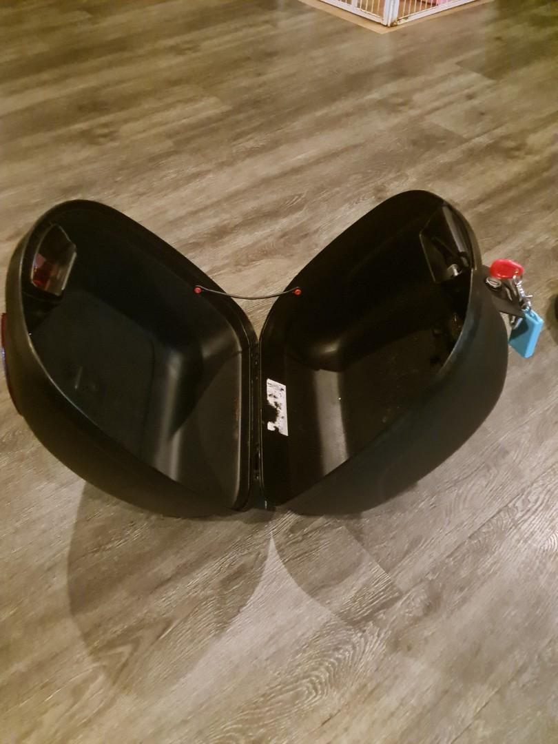 Aerox box and rack, Motorcycles, Motorcycle Accessories on Carousell