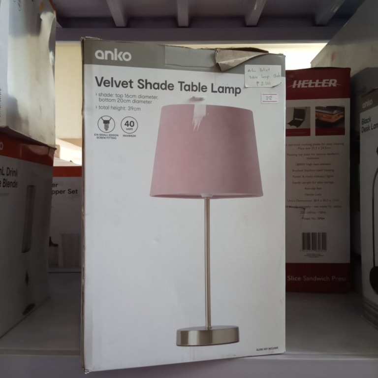 ANKO VELVET TABLE LAMP SHADE, Furniture & Home Living, Furniture, Other ...