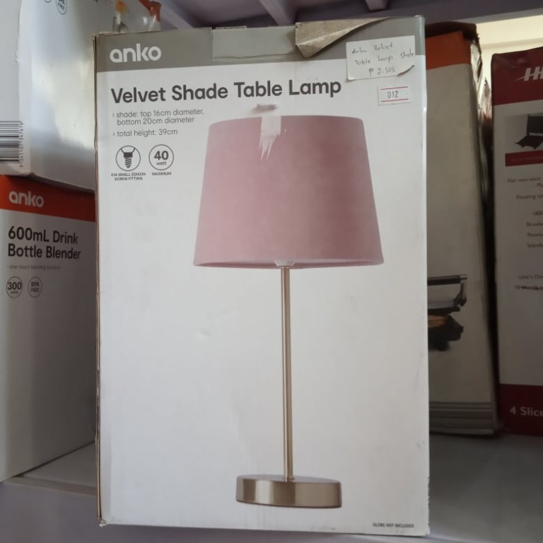 ANKO VELVET TABLE LAMP SHADE, Furniture & Home Living, Furniture, Other ...