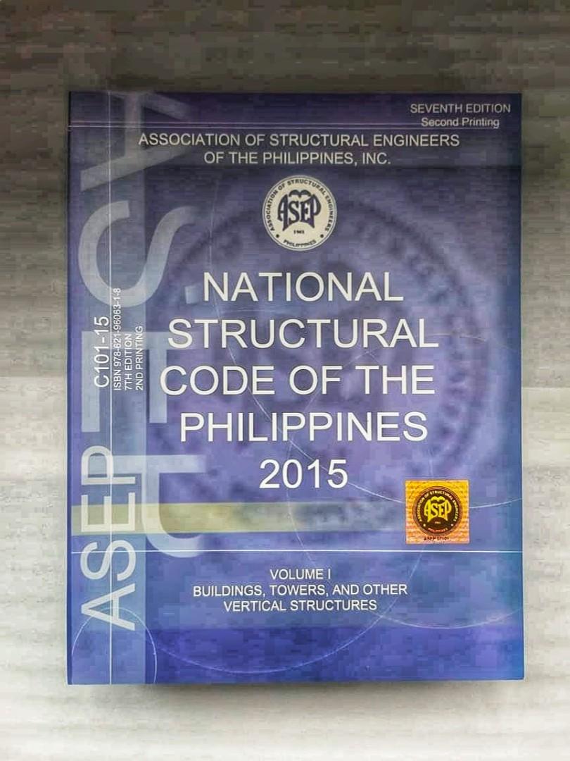 ASEP National Structural code of the Philippines, Hobbies & Toys, Books ...