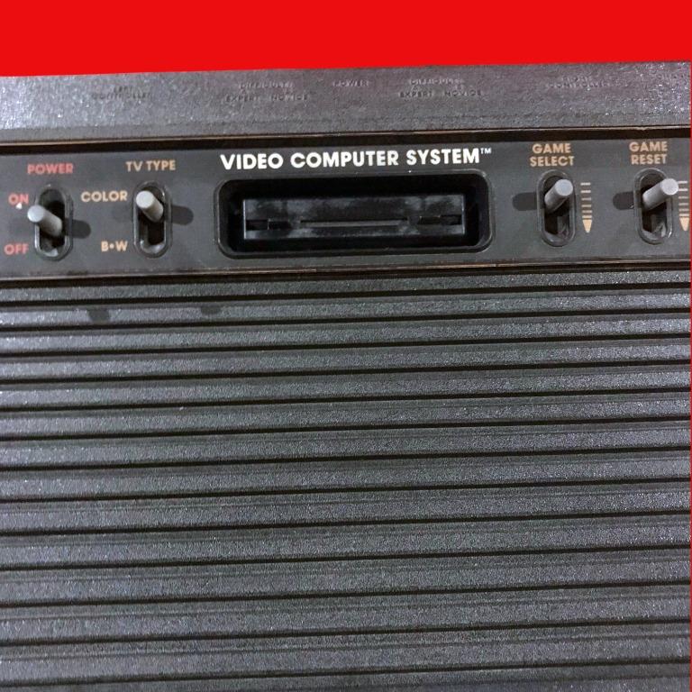 ATARI 2600 mid-1980s with joystick, controllers and pad, Video Gaming ...