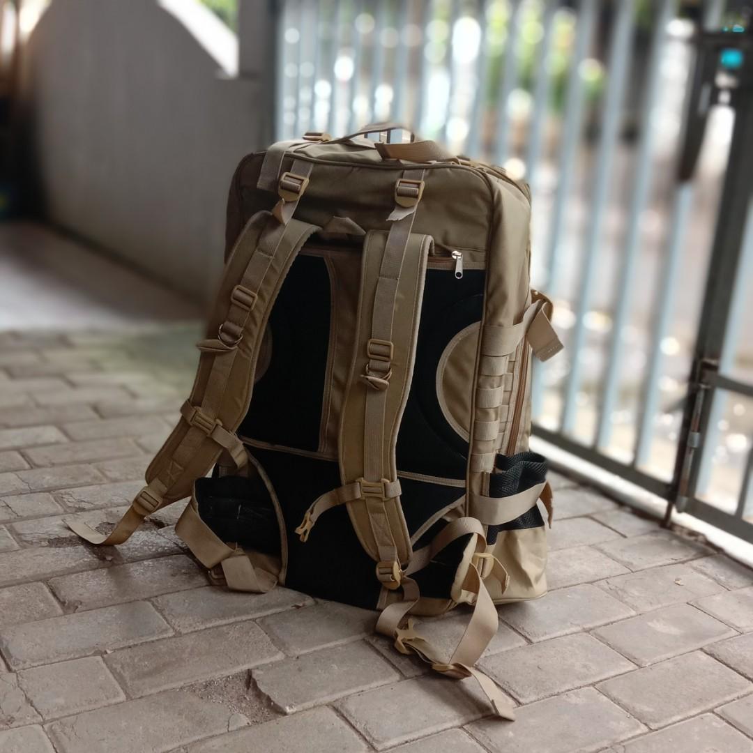 Backpack ARMY semi koper, Fesyen Pria, Tas & Dompet , Ransel di Carousell