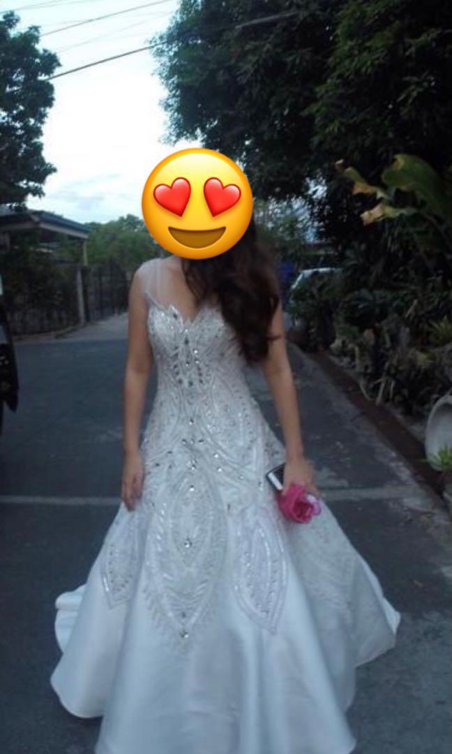 Bridal gown by Edward Teng Collections, Women's Fashion, Dresses & Sets ...