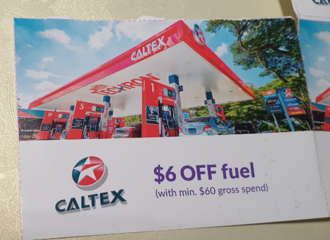 CALTEX $6 OFF voucher (NTUC Plus Card), Everything Else on Carousell