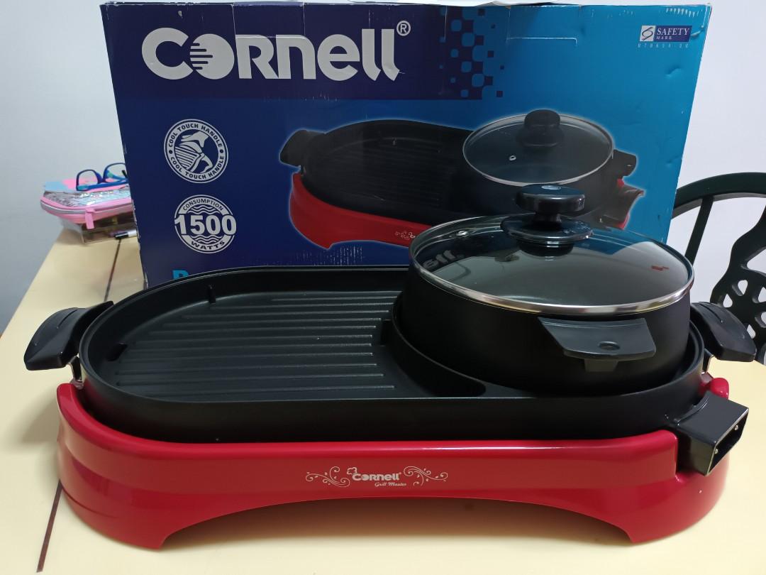 Cornell pan grill with steamboat, Furniture & Home Living, Kitchenware ...