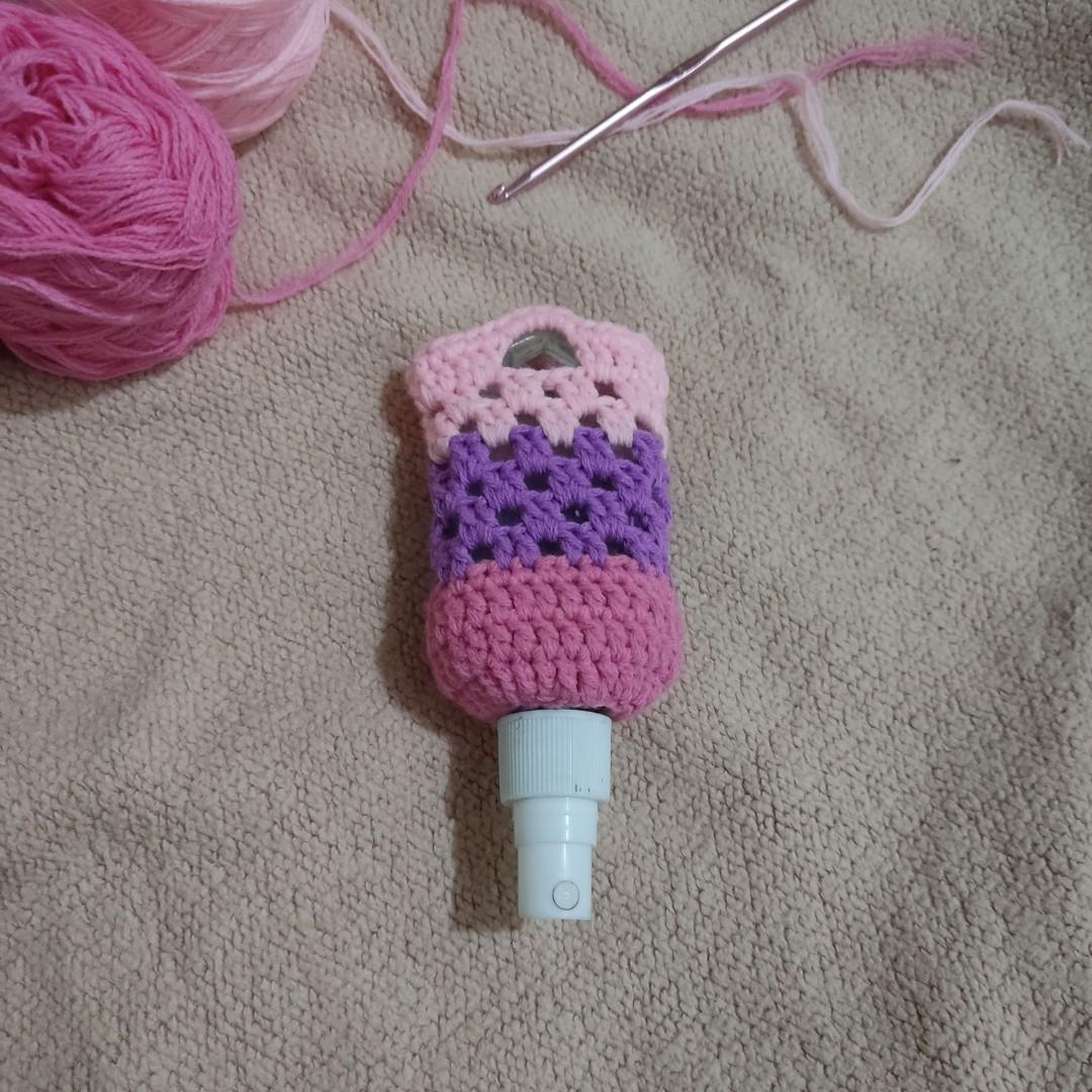 CROCHET ALCOHOL POUCH, Hobbies & Toys, Stationary & Craft, Handmade ...