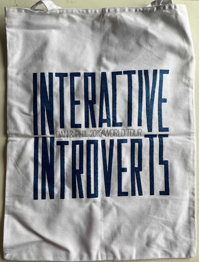 Dan and Phil Interactive Introverts World Tour Tote Bag Official ...