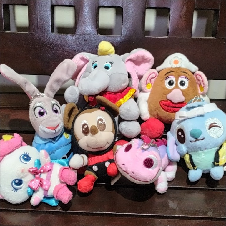 Disney Character Charm Stuffed Toys (Mickey, Stitch, Bruni Frozen ...