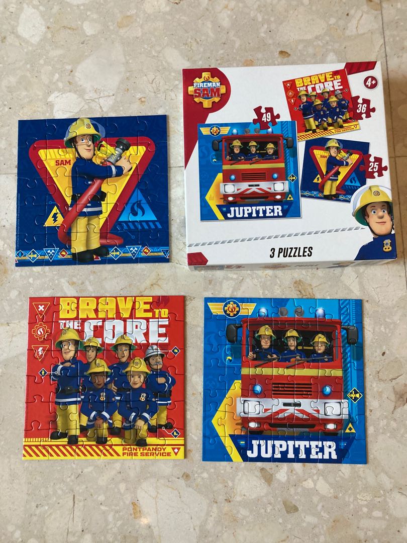 Fireman Sam puzzles, Hobbies & Toys, Toys & Games on Carousell