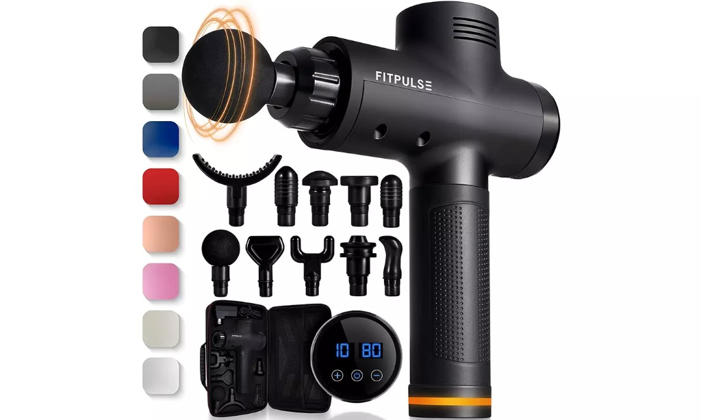 FITPULSE Muscle Massage Gun for Athletes, Health & Nutrition, Massage ...