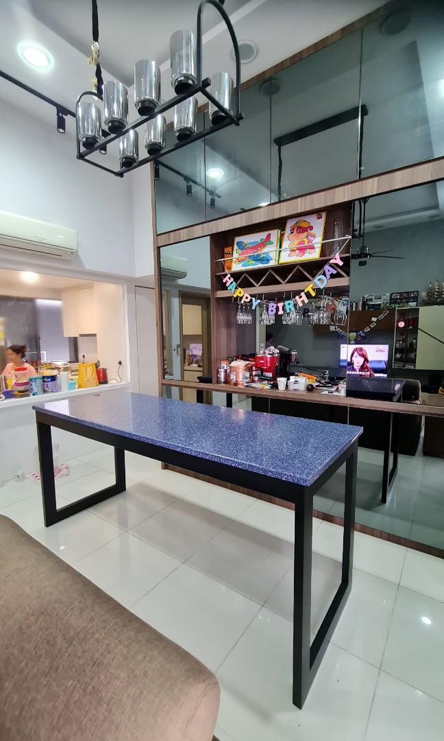 high long table/ bar top table -high table (w-217cm, h-100cm, d-80cm ...