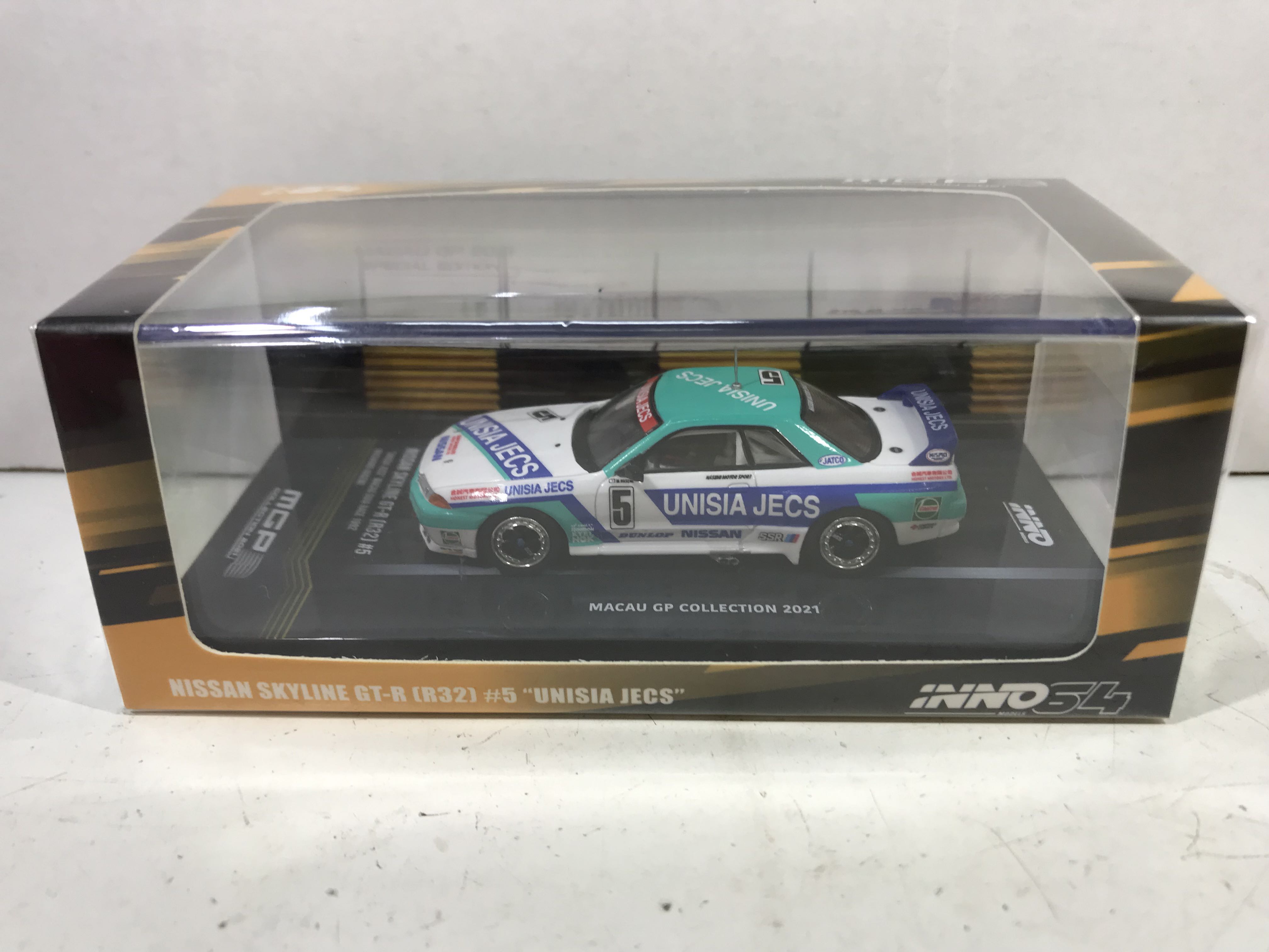 Inno64 Nissan Skyline Gt-r R32 #5 MGP UNISIA JECS inno, 興趣及遊戲, 玩具 & 遊戲類 ...