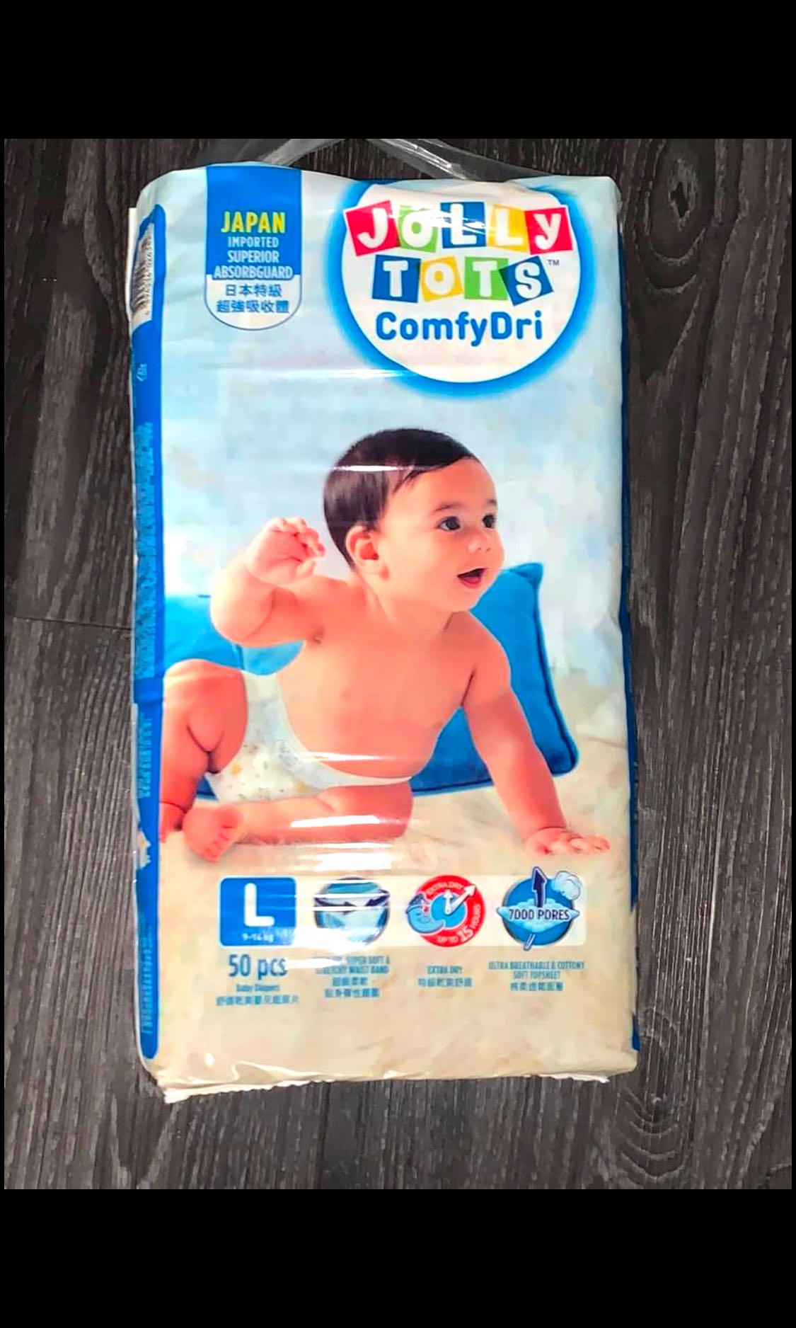 JOLLY TOTS DIAPER L, Babies & Kids, Bathing & Changing, Diapers & Baby ...