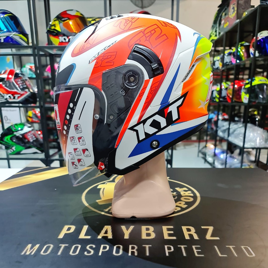KYT NFJ MATT ISAAC VINALES HELMET, Motorcycles, Motorcycle Apparel on ...