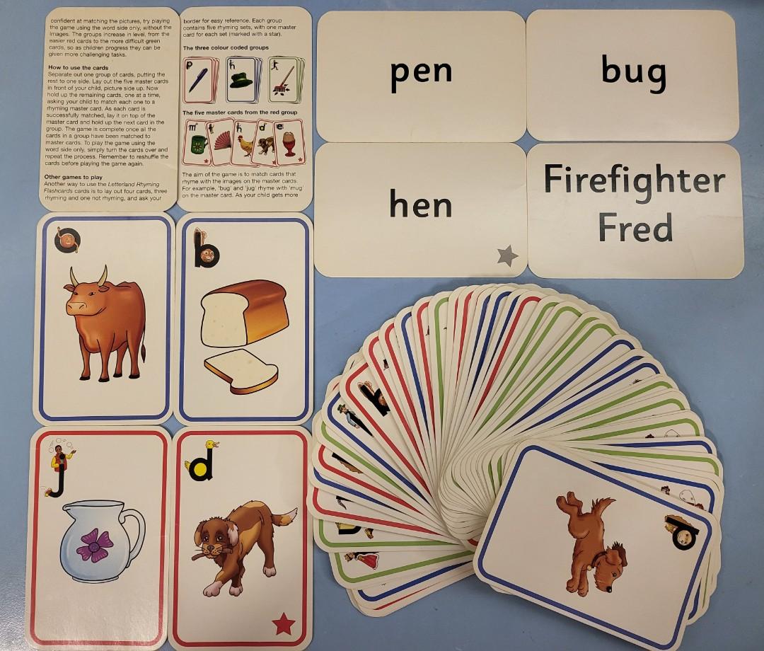 Letterland Flashcards 4 sets (age 3+/4+), 興趣及遊戲, 書本 & 文具, 小朋友書 - Carousell