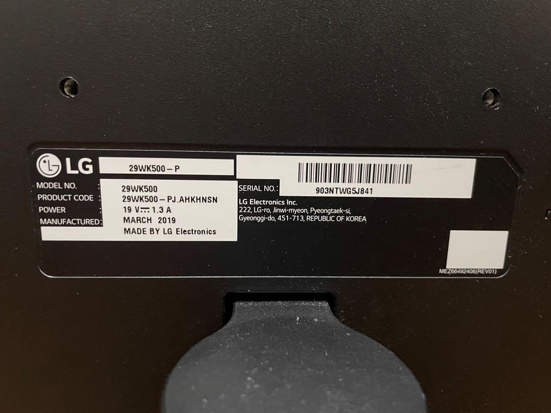LG Ultra wide 29WK500-P, Computers & Tech, Parts & Accessories, Monitor ...