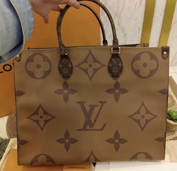 Louis Vuitton On the go GM REVERSE MONOGRAM, Luxury, Bags & Wallets on ...