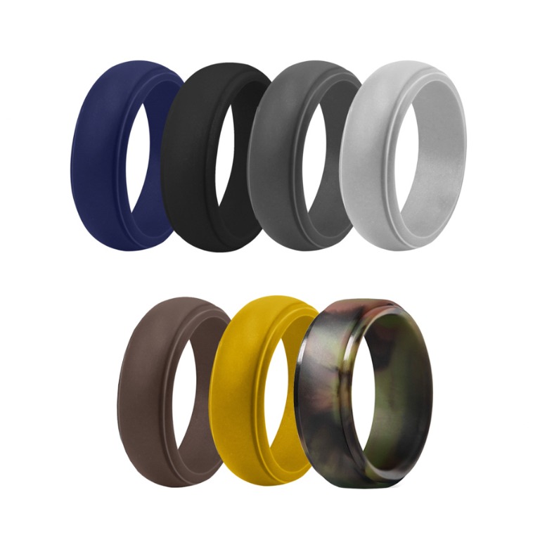 Men Silicone Rubber Ring Men Ring, Men's Fashion, Watches & Accessories ...