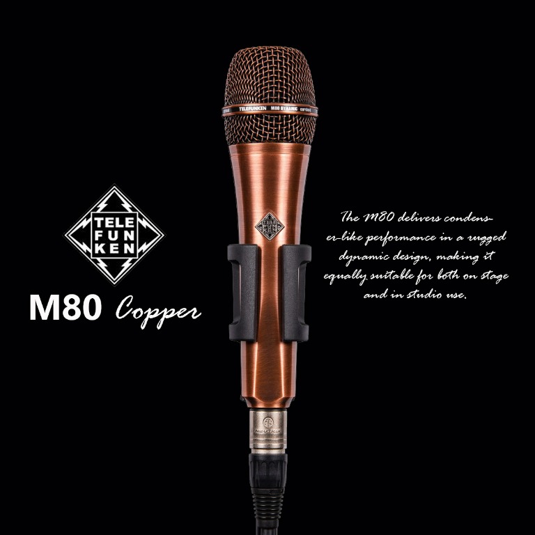 Metal series M80 Copper Supercardioid Dynamic Handheld Microphone with ...