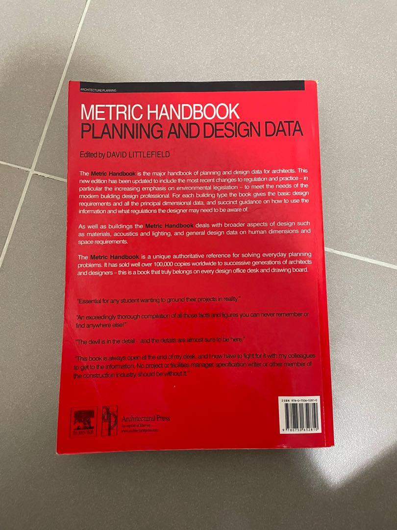 Metric Handbook - Planning and design data, 興趣及遊戲, 書本 & 文具, 教科書 - Carousell