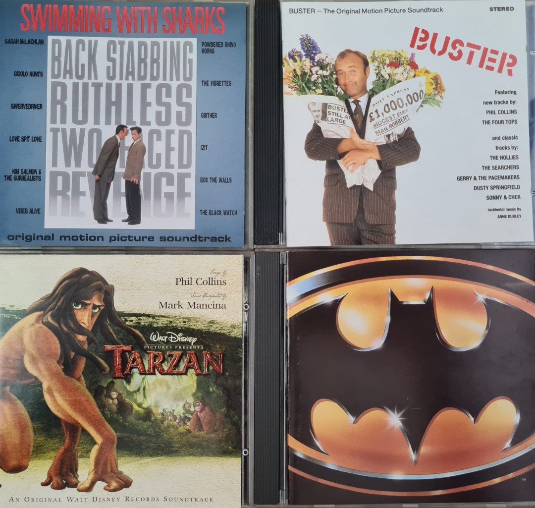 Movie soundtrack Tarzan Batman Buster swimming with the shark etc ...